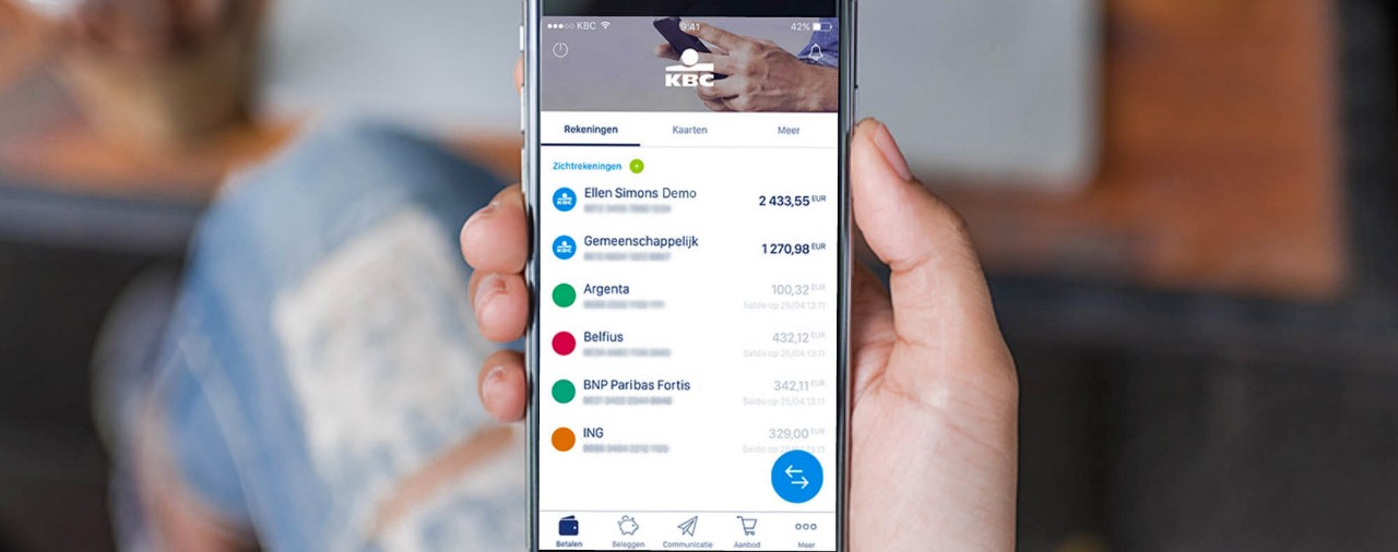 Raadpleeg rekeningen van andere banken in KBC Mobile - KBC Bank ...